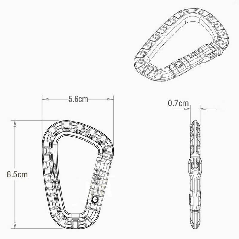 JAKT Tactical Gear Clips - Military Grade Polymer Carabiners | JAKT GEAR