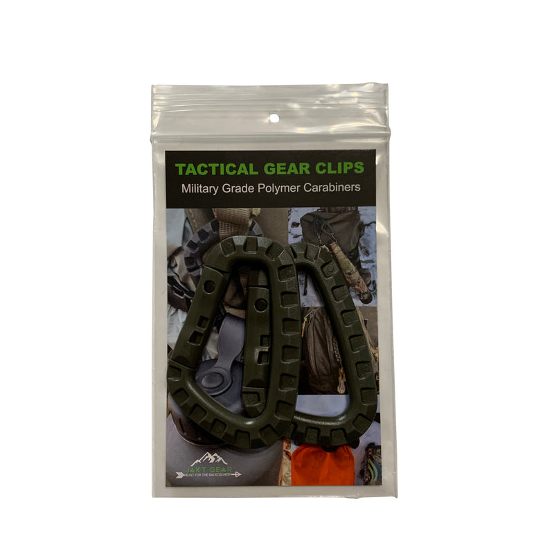 JAKT Tactical Gear Clips - Military Grade Polymer Carabiners | JAKT GEAR
